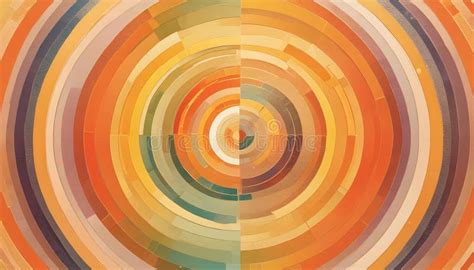 Geometric Pattern Of Concentric Circles In Various Shades Creating A Hypnotic And Colorful Geometric Pattern Of Concentric Circles In Various Shades Creating A Hypnotic And Colorful
