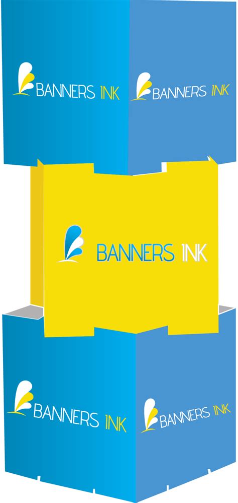 Stackable Cubes Banners Ink