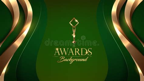 Green And Gold Background Award Background Luxury Graphics Modern