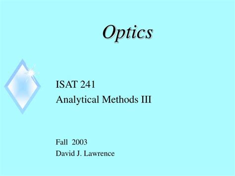 PPT Optics PowerPoint Presentation Free Download ID