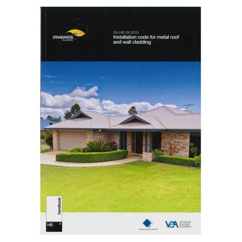 Standards Australia SA HB Installation Code For Metal Roof And Wall Cladding Tradestuff