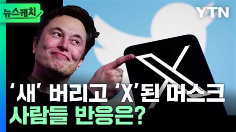 ‘새 로고 버리고 ‘x된 일론 머스크시민들 반응 가지각색 뉴스케치 Ytn Youtube