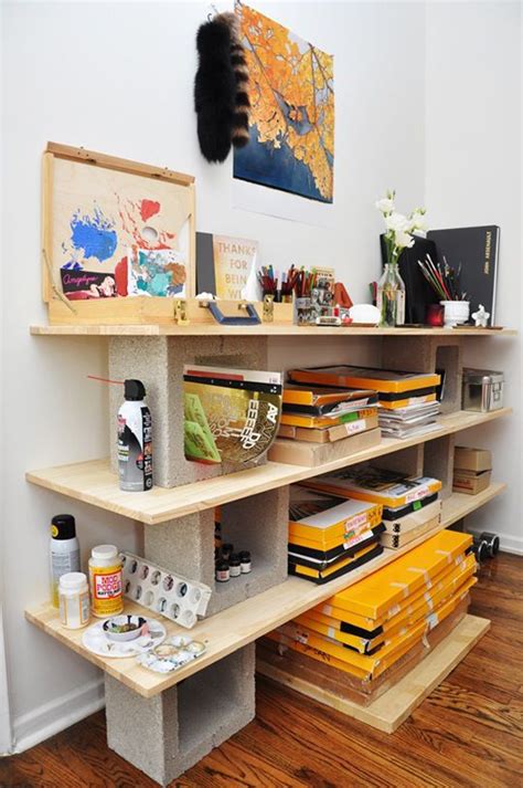 20 Modern Cinder Block Bookcase For DIYs Lover HomeMydesign