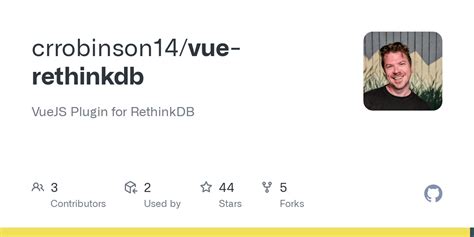 github crrobinson14 vue rethinkdb vuejs plugin for rethinkdb