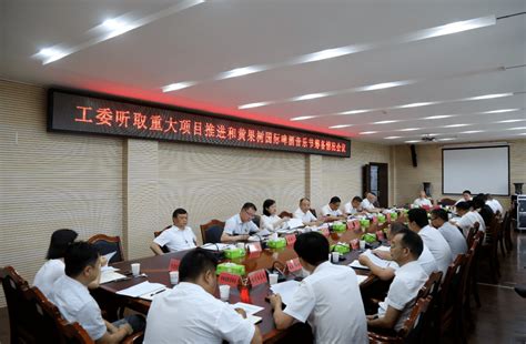 工委召开专题会议听取重大项目和黄果树国际啤酒音乐节筹备工作情况汇报建设管理进度
