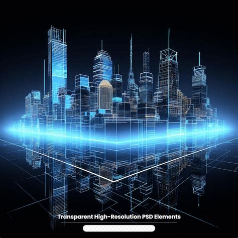 The Smart City Of Cyberspace And Metaverse Digital Data Of Futuristic And Technology Premium