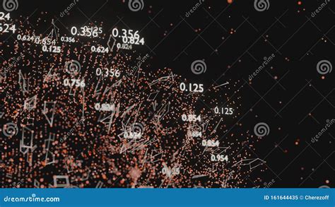 Abstract Network Of Lines And Random Numbers Stock Illustration Illustration Of Geometric