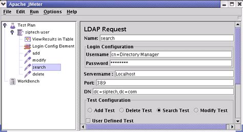 Jmeter Users Manual Building An Ldap Test Plan