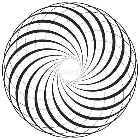 Circular Geometric Motif Element Concentric Circles Abstract S Stock Vector Illustration Of