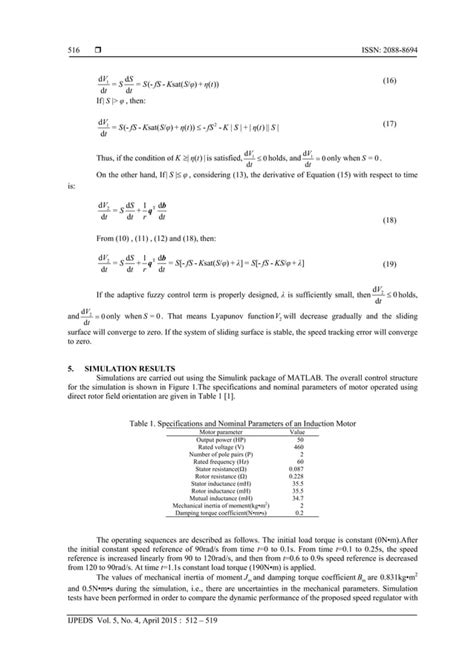 Adaptive Fuzzy Integral Sliding Mode Regulator For Induction Motor Using Nonlinear Sliding