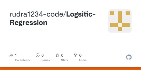 Logsitic Regression Logistic Regression Ipynb At Main · Rudra1234 Code