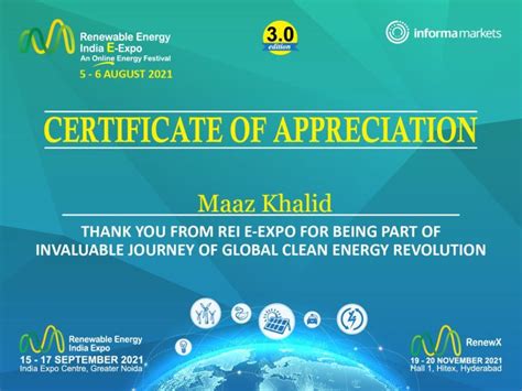 maaz khalid on linkedin renewable energy expo