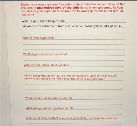 Solved Design Your Own Experiment In Order To Determine The Chegg