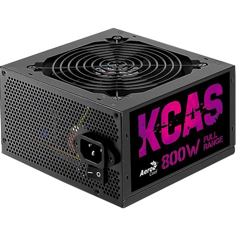 Fonte Aerocool KCAS 800W, 80 Plus Bronze, PFC Ativo