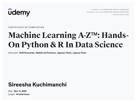 Sireesha Kuchimanchi On Linkedin Datascience Python Machinelearning Udemycourse