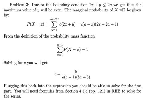 Solved RBH Problem The Random Variables X And Y Chegg