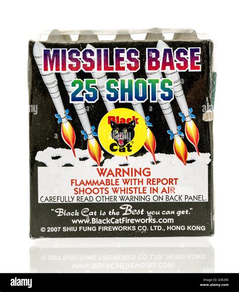 Winneconne Wi 11 June 2016 Black Cat Missle Base Fireworks On An