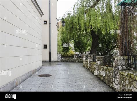 Outdoor Passageway Between Two Tenement Houses In The Old Town Of