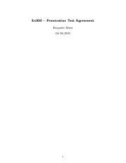 Penetration Test Agreement Pdf Ex Penetration Test Agreement Benjamin Weiss