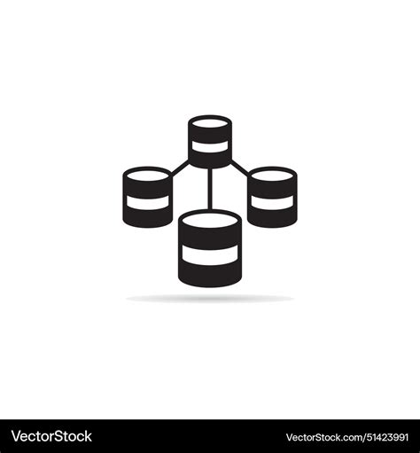 Database Network Icon Royalty Free Vector Image