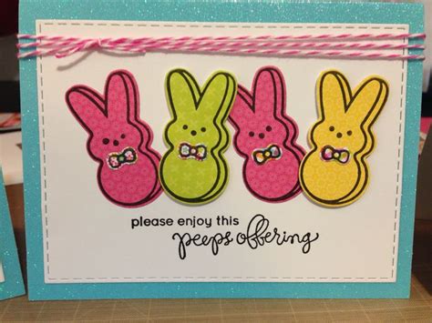 Peeps Easter Card Simonsaysstamp