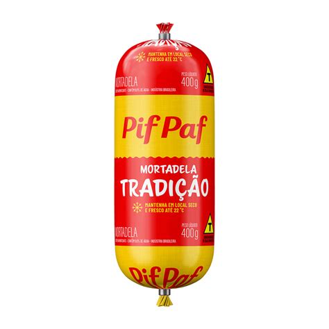Mortadela Pif Paf Trad Mini 1x400g Distribuidora Campos