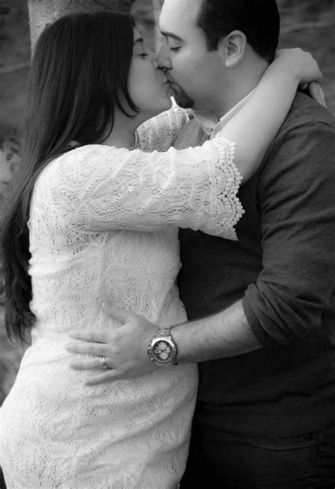 Maternity Photoshoot Kiss Love Happy Maternity Pregnancy Photos