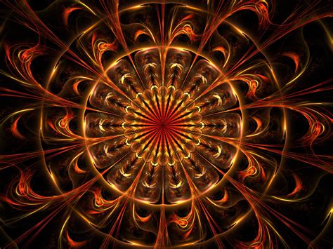 Wallpaper Fractal Pattern Abstraction Tangled Symmetry Hd Widescreen High Definition