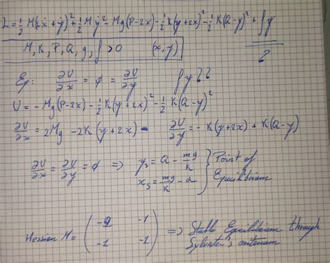 Help With Lagrangian Equilibrium Problem Rlearnengineering
