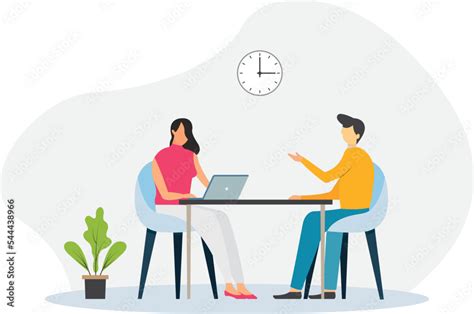 Job Interview Vector Illustrations And Clip Art Stock Vector Adobe Stock