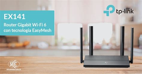 TP Link EX141 Dual Band Wi Fi 6 Router Axilogi S R O