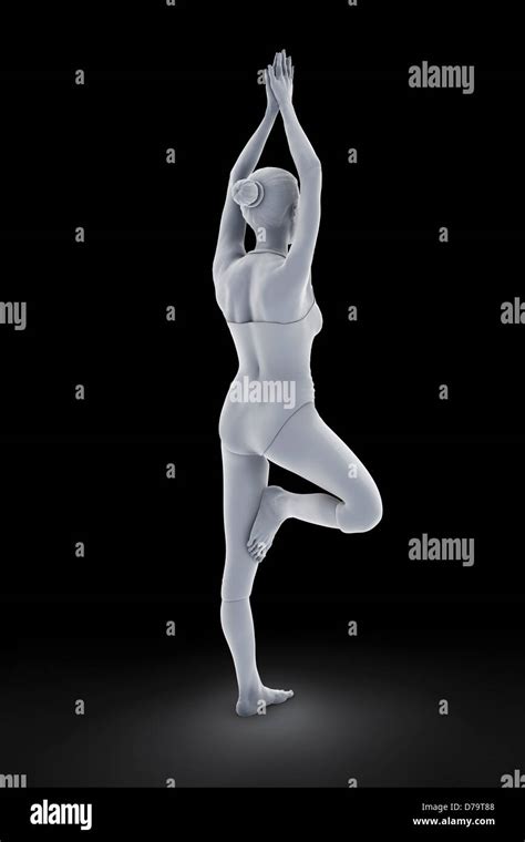 Yoga Tree Pose Stock Photo Alamy