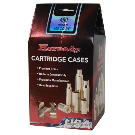 Hornady 480 Ruger Handgun Reloading Brass 100 Count Sportsmans
