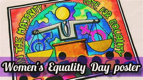 Womens Equality Day Drawing Womens Equality Day Poster Gender