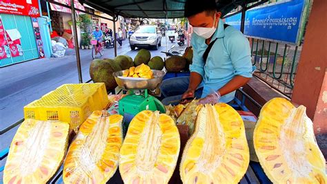 Bigest Sizet Jackfruit Amazing Jackfruit Cutting Skills Cambodia
