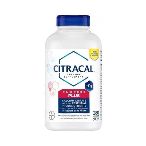 Citracal Maximum Plus 650mg Citrato De Cálcio 1000 Ui Vitamina D3