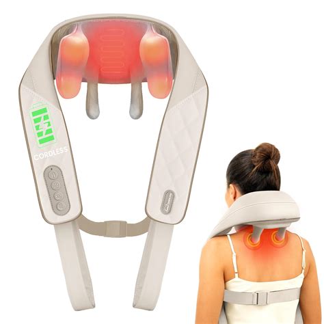 Snailax Cordless Neck Massager With Heat Kneading Neck And Shoulder