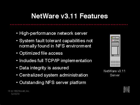 Netware V311 Features