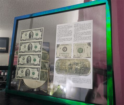 Framed My Uncut Bills R Papermoney