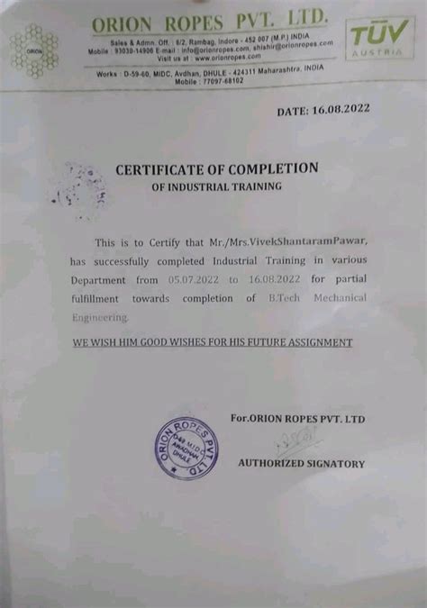 Vivek Pawar On Linkedin Internship Experience Offline