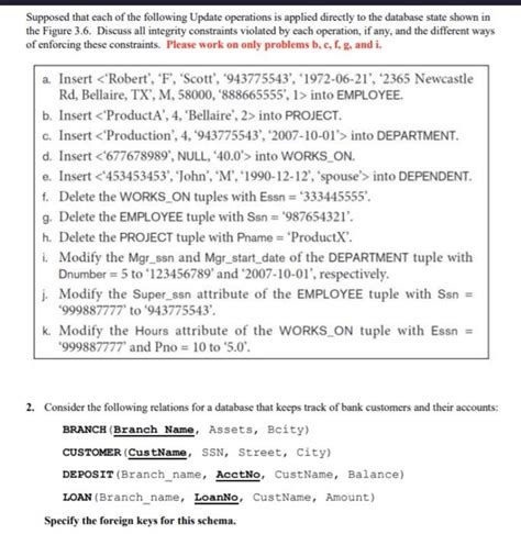 Solved Supposed That Each Of The Following Update Operations
