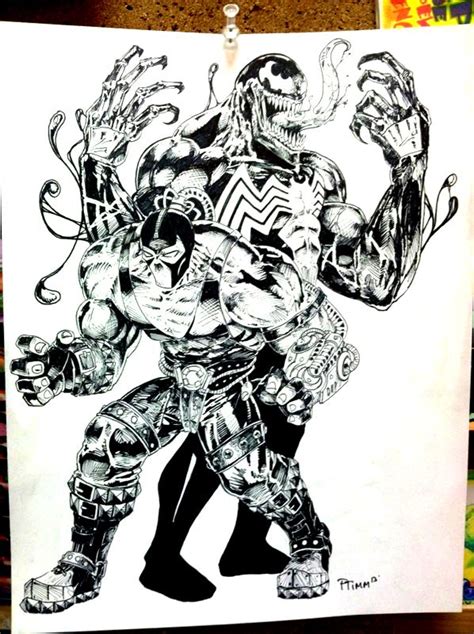 Venom And Bane Dc Comics Vs Marvel Comic Character Spiderman