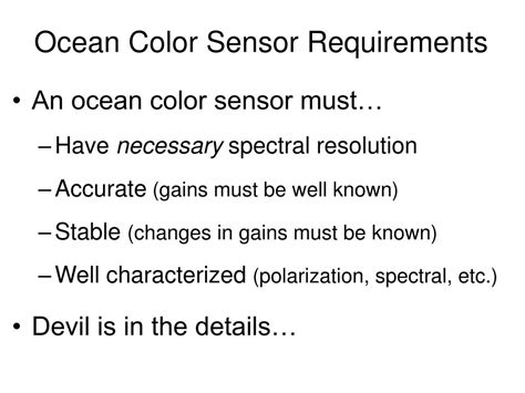 Ppt Satellite Ocean Color Overview Powerpoint Presentation Free Download Id1919980