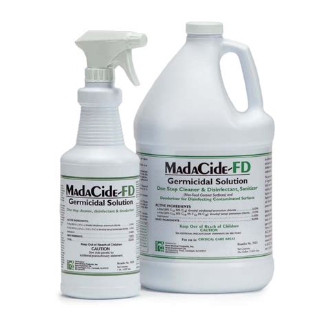 Madacide Fd Germicidal Solution Disinfectant Cleaner Dermasoft Tattoo