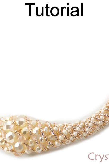 Beading Tutorial Pattern Necklace Russian Spiral Stitch Simple Bead Patterns Crystal