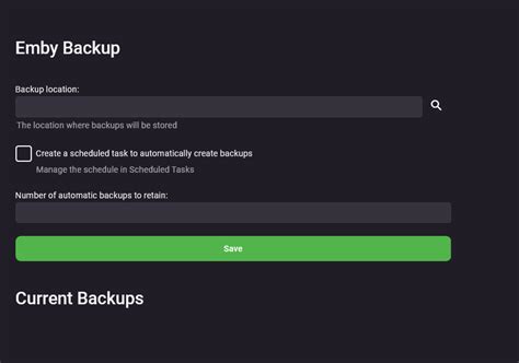 Backup Synology Emby Community