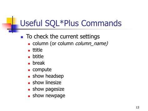 Ppt Isys Sql Plus Environment Powerpoint Presentation Free Download Id