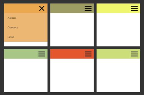 navbar hamburger animations webflow