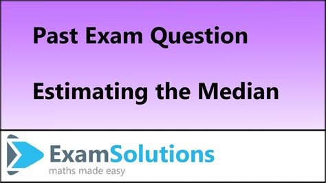 Estimating A Median By Linear Interpolation Edexcel S1 January 2013