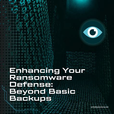 Enhancing Your Ransomware Defense Beyond Basic Backups Emtek Solutions Llc
